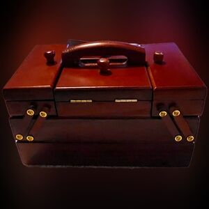 Singer | Storage & Organization | Vintage Singer Expandable Wooden ...